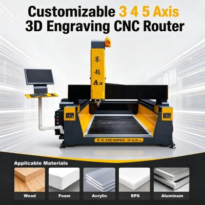 China High Precision EPS CNC Router 3D Carving Relief Multi Material for sale