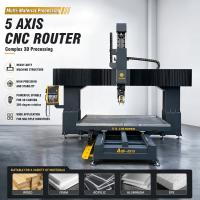 China Heavy Duty 5 Axis CNC Router For Mold Making Architectural Models Artistic Sculptures for sale