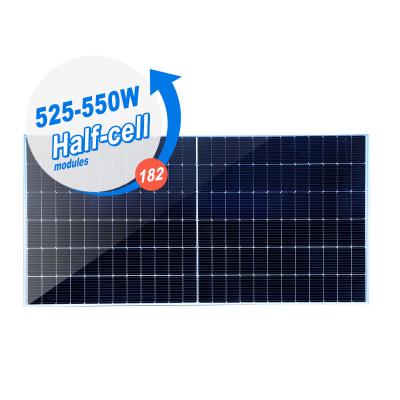 China Hisem 550w Monocrystalline Solar Panels Sun Power Solar Panel Suppliers M10 182mm*91mm for sale