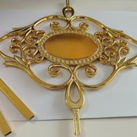 China Modern Gold Finish Georgian Bar Flower Decorative Door Window Ornamental Hardware for sale