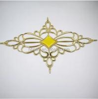 China Modern Gold Finish Georgian Bar Flower Decorative Door Window Ornamental Hardware for sale