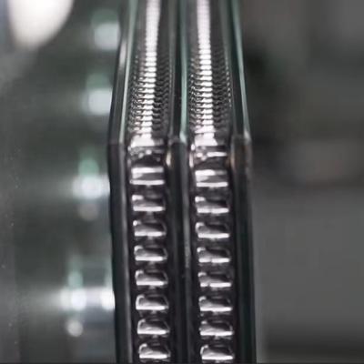 China Easy Operation Black Aluminium Rubber Warm Edge Spacer Bar Accompanied by Butyl Rubber Strips for Door Window Accessories for sale