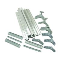 China Modern Design Style Double Glazing Units Aluminum Spacer Bar Plastic Steel Connector for sale