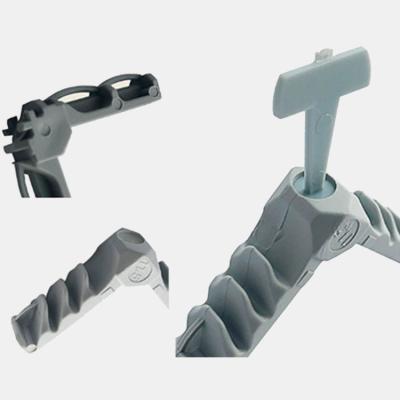 China Connector for aluminum bar solid aluminum spacer insert angle l angle plastic pin corner key 5.5-26.5mm application range for sale