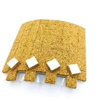 China Customized Glass Protection Cork Separator Distance Pads 15x15x1.5mm Suitable for Modern Office Building Glass Sheets for sale