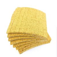 China Customized Glass Protection Cork Separator Distance Pads 15x15x1.5mm Suitable for Modern Office Building Glass Sheets for sale
