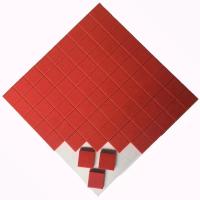 China T T Payment Method Modern Design Aluminium Glass Protector Pads Red Color Recommended Office Building Installation for sale