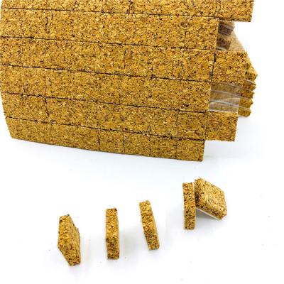 China Thickness 1-5mm Glass Protecting Cork Cling Foam Rolls Self Adhesive Square Cork Spacers Pads for Glass Transportation for sale