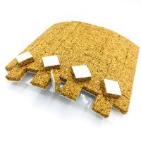 China Modern Design Style Self Adhesive Square Cork Spacers Pads 15x15x3mm Cork and 1mm Cling Foam Rolls Used for Glass Separate for sale