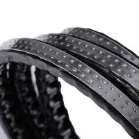 China Black Sample Freely Double Layer Glass black Warm Edge Rubber Strip Aluminum Butyl Spacer Strip for Thermal Barrier Glass for sale