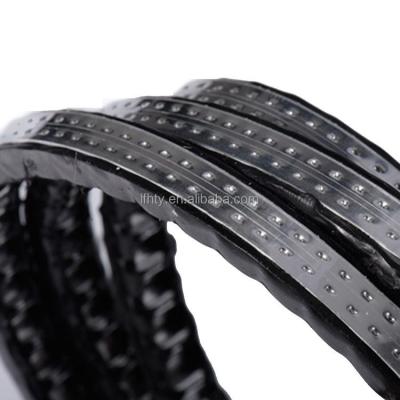 China Black Sample Freely Double Layer Glass black Warm Edge Rubber Strip Aluminum Butyl Spacer Strip for Thermal Barrier Glass for sale