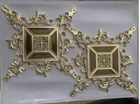 China Office Building Window Door Hardware Accessories Featuring Golden Georgian Flowers with Painting Processing Method Style for sale