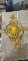 China Office Building Window Door Hardware Accessories Featuring Golden Georgian Flowers with Painting Processing Method Style for sale