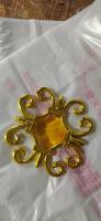China Office Building Window Door Hardware Accessories Featuring Golden Georgian Flowers with Painting Processing Method Style for sale