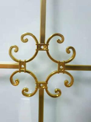 China Aluminum Alloy Georgian Bar Flower UV Protected Window Door Decoration 5*8 6*8 7*7 8*8mm for sale