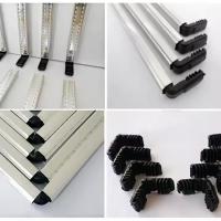 China Corrosion Resistant Aluminum Spacer Bar And Plastic Corner Key For Door Window for sale