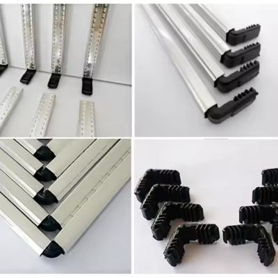 China Corrosion Resistant Aluminum Spacer Bar And Plastic Corner Key For Door Window for sale