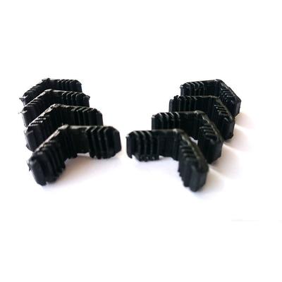 China Easy Installation Modern Steel Plastic Connector Profiles Door Window with Colors Black White Grey for sale