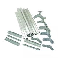 China Easy Installation Modern Steel Plastic Connector Profiles Door Window with Colors Black White Grey for sale