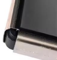 China Easy Installation Modern Steel Plastic Connector Profiles Door Window with Colors Black White Grey for sale