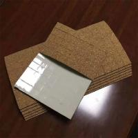 China 15mm Square Self Adhesive Cork Pads Durable Plastic Cork Spacers for sale