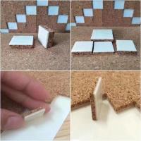 China No Stain Sticky Cork Pads EVA Glass Separator Pads Glass Accessories for sale