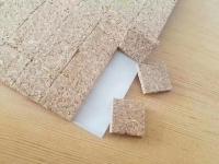 China No Stain Sticky Cork Pads EVA Glass Separator Pads Glass Accessories for sale