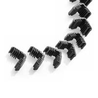 China Plastic Black White Grey Insulating Glass Aluminum Spacer Corner Connector for sale