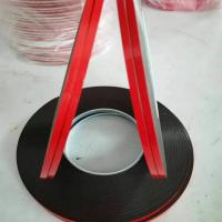 China 4mm Width 0.5mm Thickness Corrosion Resistant Butyl Tape Aluminum Spacer Bar for Window Sealing for sale