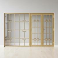 China Gold Aluminium Georgian Bar 5*8 mm / 6*8 mm Double Glazing Georgian Bars for sale