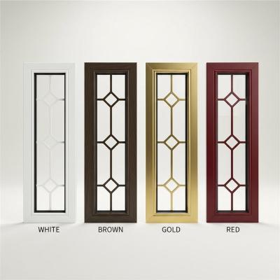 China 3m Length Plastic Georgian Bar Flower Traditional Double French Aluminum Window Accessory Component for sale