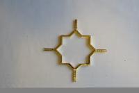 China Decorative Aluminum Georgian Bar Flower UV Resistant Window Door Hardware Accessory for sale