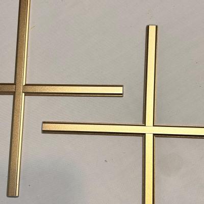 China Anti Corrosion Georgian Bar Flower Traditional Double French Aluminum Window Decorative Grille for sale