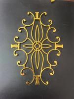 China Georgian Bar Flowers Modern Window Cut Metal Fittings Tailored Specifically For Windows Doors And Glass In Office Building Environments for sale