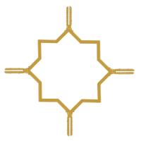 China Golden Georgian Flowers with Painting Processing Method Style Office Building Window Door Hardware Accessories Featuring for sale