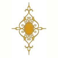 China Golden Georgian Flowers with Painting Processing Method Style Office Building Window Door Hardware Accessories Featuring for sale