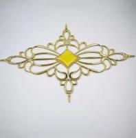 China Georgian Bar Flower Decorative Aluminum UV Resistant Window Door Hardware Accessory for sale