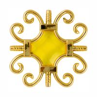 China Georgian Bar Flower Decorative Aluminum UV Resistant Window Door Hardware Accessory for sale