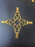 China Georgian Bar Flower Decorative Aluminum UV Resistant Window Door Hardware Accessory for sale