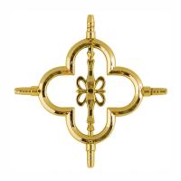 China Decoration 3m Length Insulate Glass Window Door Hardware Georgian Bar Flower Style for sale