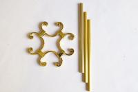 China 8x18mm Georgian Bar Corrosion Resistant Insulating Glass Decorative Bars Various Decorative Patterns for sale