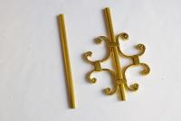 China 8x18mm Georgian Bar Corrosion Resistant Insulating Glass Decorative Bars Various Decorative Patterns for sale