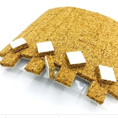 China Self Adhesive Cork Pad 15mm 18mm No Stain EVA Glass Protection Pads For Insulating Glass Accessories for sale