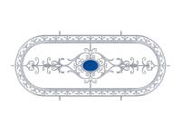 China Premium Georgian Flowers Decorative Inserts For Insulating Glass Units With Elegant Design, Durable Finish And Precision Manufacturing for sale