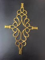 China Decoration plastic door flower Length Insulate Glass Window Door Hardware Georgian Bar Flower Style for sale