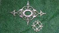 China Georgian Bar Flowers Modern Window Cut Metal Fittings Tailored  For Windows Doors And Glass for sale