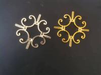 China Aluminum Alloy Double Glazing Window Door Decoration Georgian Bar Flower UV Protection Georgian Flower 5*8,7*7 mm for sale