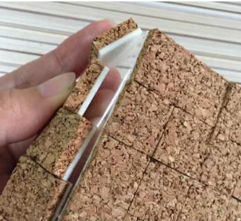 China Cork Spacer Pads for Insulating Glass, Anti-Scratch Protection for Glass Storage and Shipping for sale