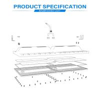 China 190LM/W High Bay Linear Led Lights IP66 Waterproof Led Linear High Bay Fixture For Warehouse for sale