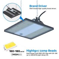 China 3CCT Switchable LED Linear High Bay Light 190LM/W 200w Dimmable for sale